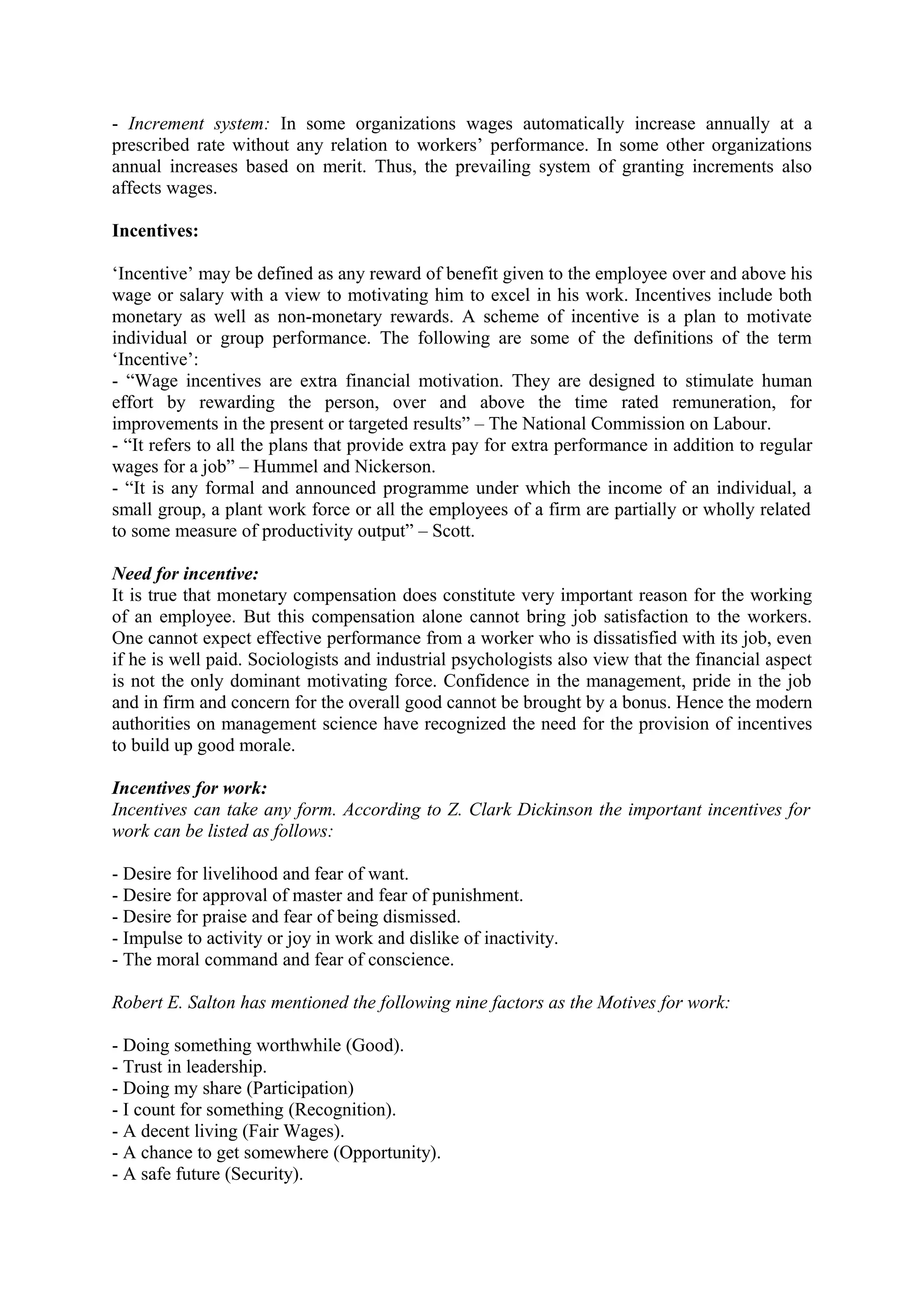 Concept of compensation and reward, compensation dimensions, system of ...