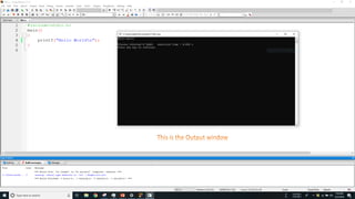 Concept of compiler,ide, run, debug | PPT