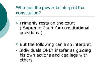 Concept of Constitution | PPT