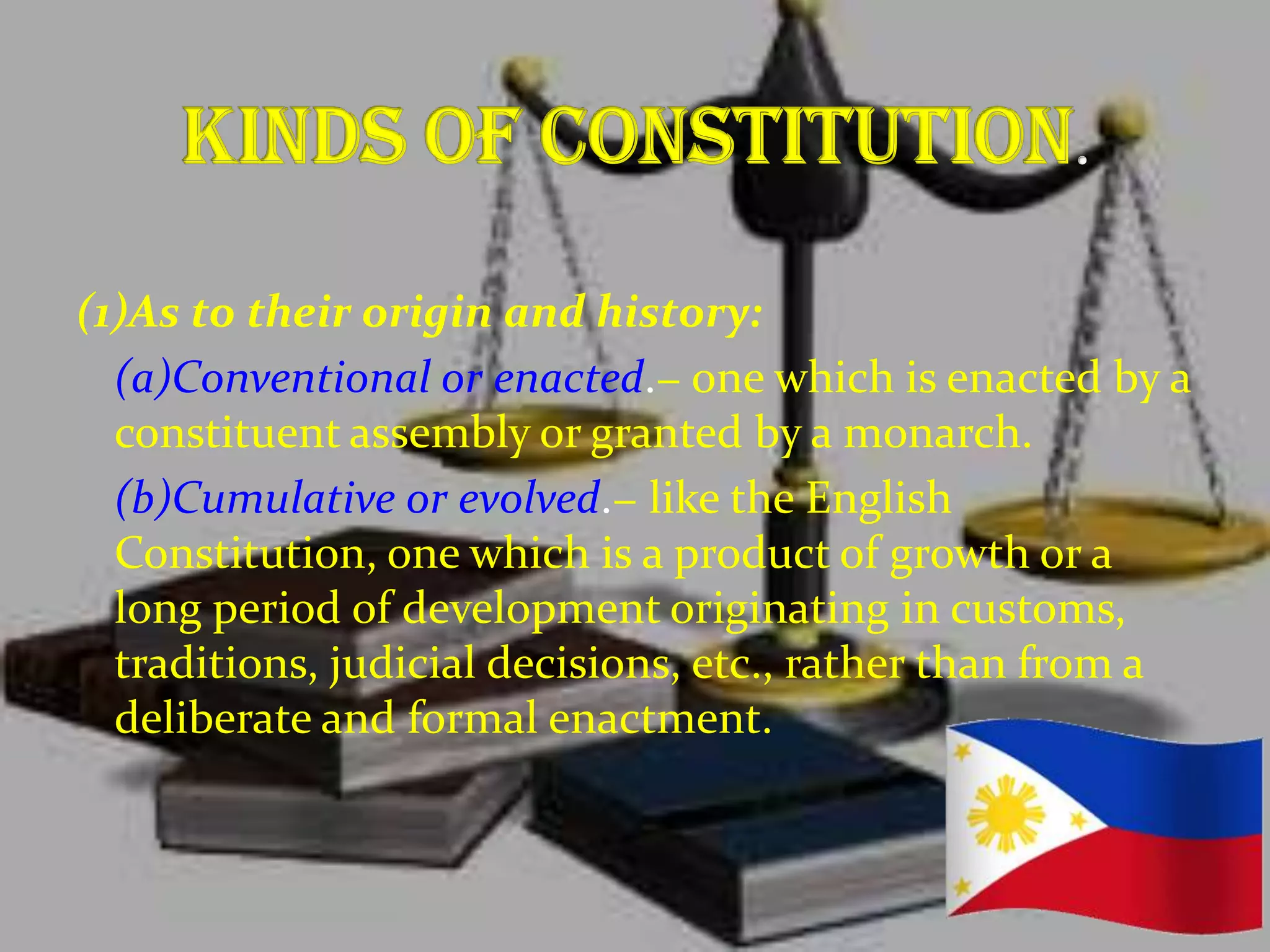 Concept of constitution | PPT