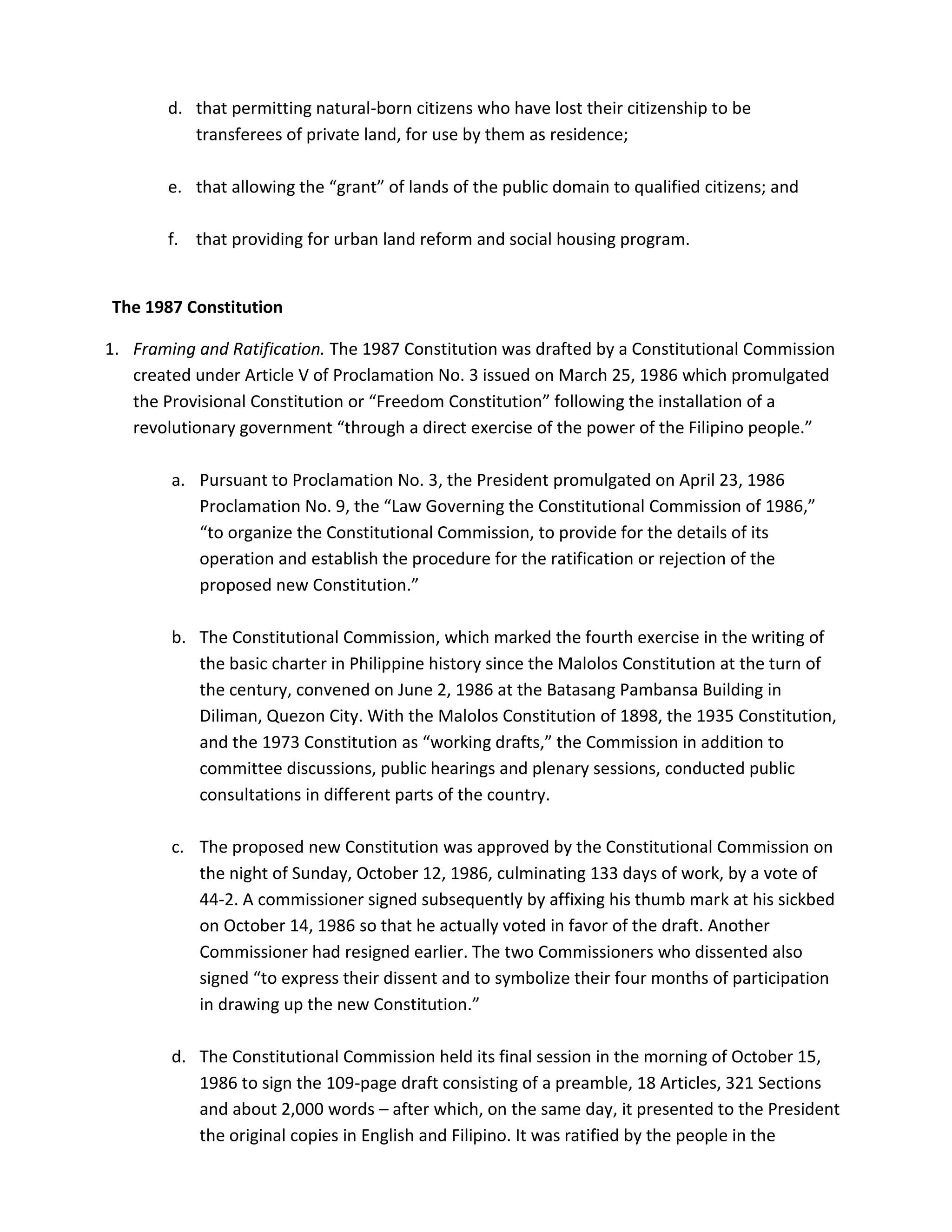 Concept of Philippine Constitution | DOCX