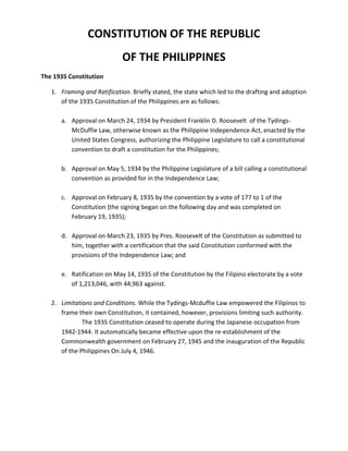 Concept of Philippine Constitution | DOCX
