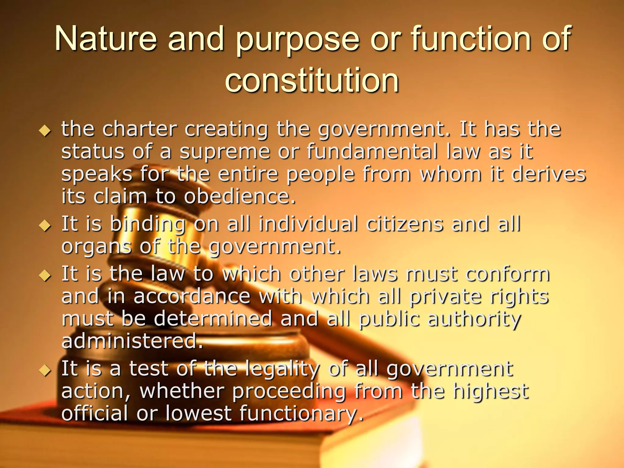 Concept of constitution polsci slide | PDF