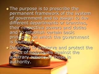 Concept of constitution polsci slide | PDF