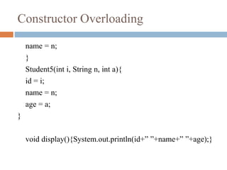 Concept of constructors | PPT