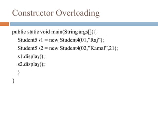 Concept of constructors | PPT