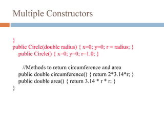 Concept of constructors | PPT