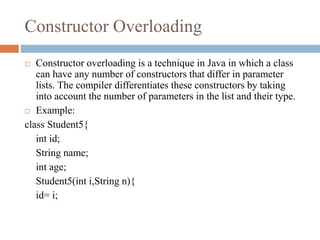 Concept of constructors | PPT