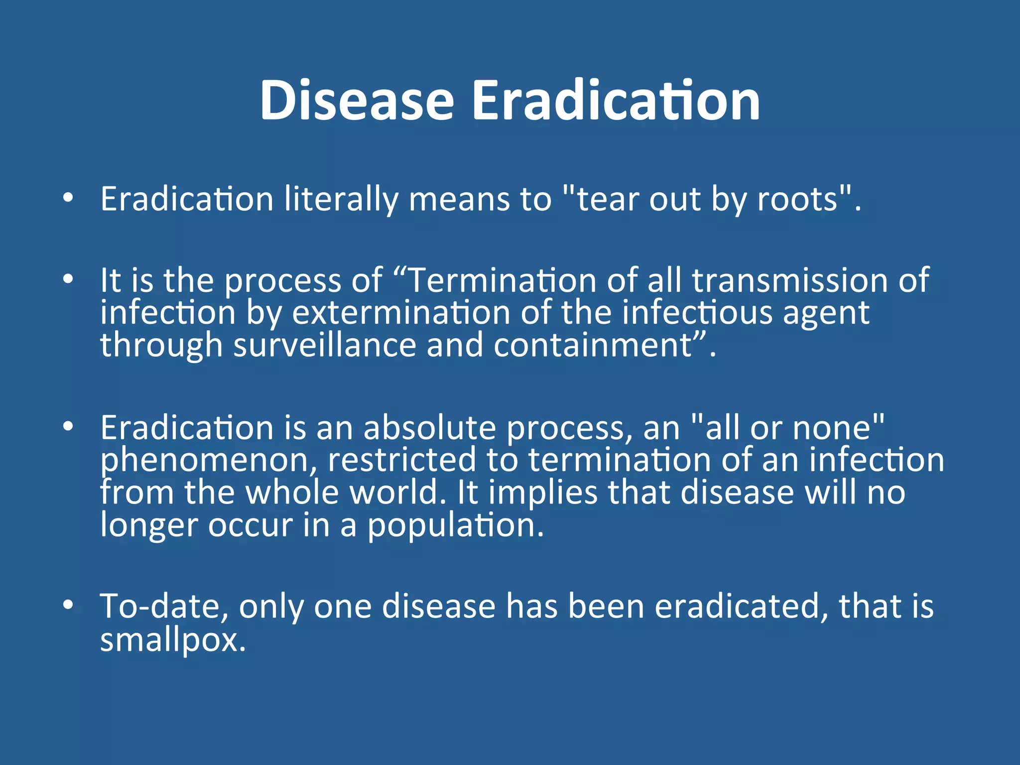 Concept of control and prevention | PDF
