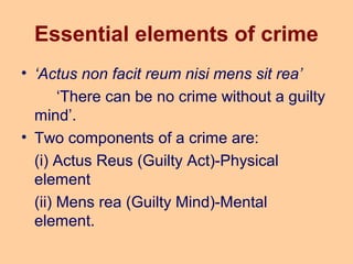 Concept of crime | PPT