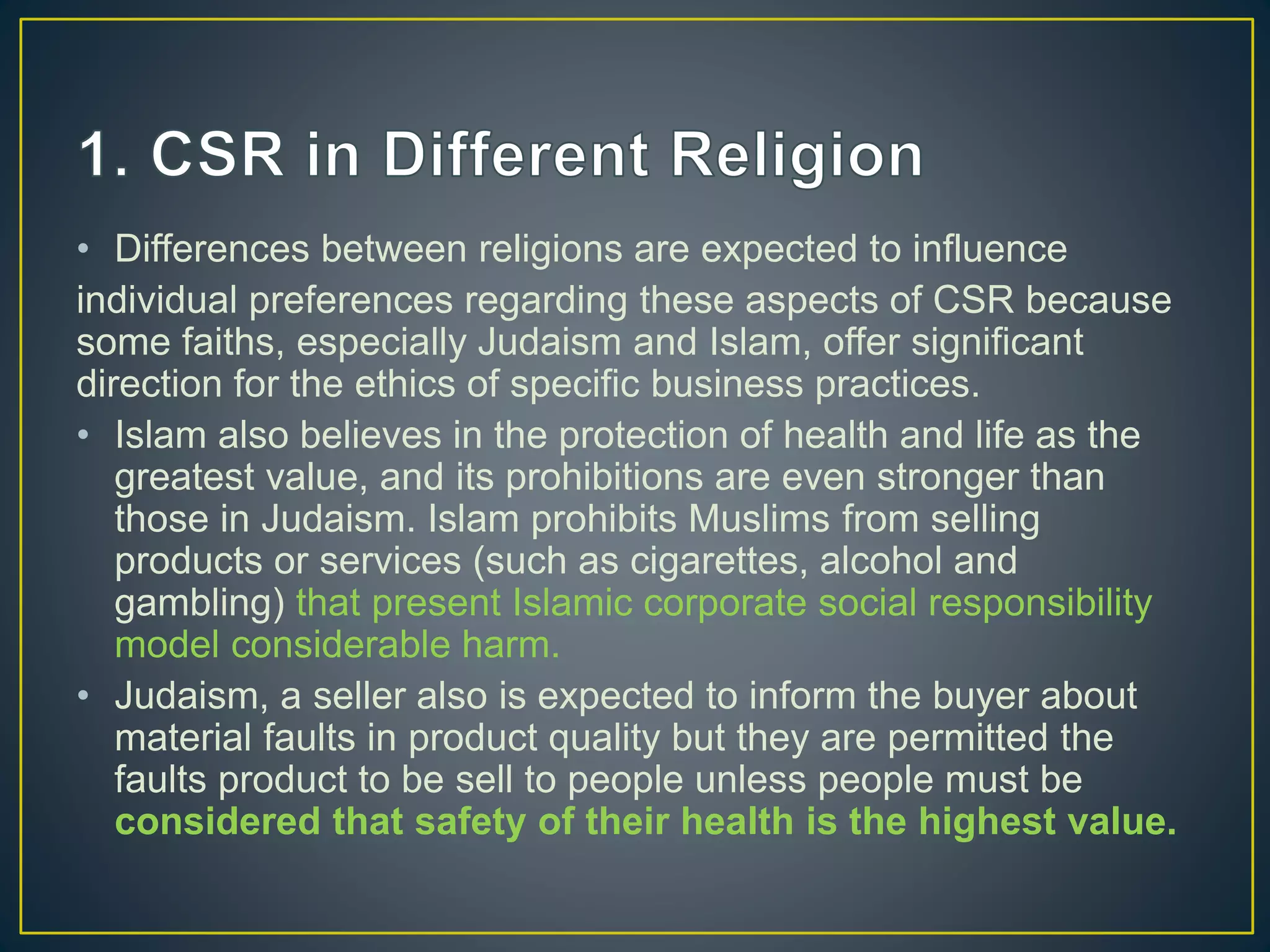 CORPORATE SOCIAL RESPONSIBILITY BASED ON ISLAMIC PERSPECTIVE | PPTX