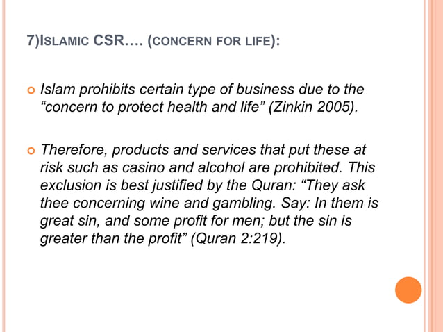 Concept of CSR in islam | PPTX
