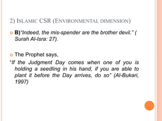 Concept of CSR in islam | PPTX