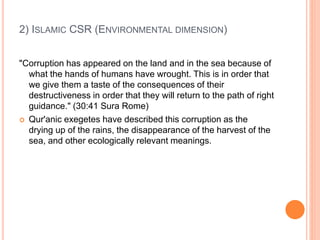 Concept of CSR in islam | PPTX