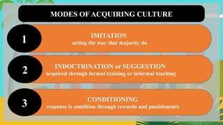 Concept of Culture - Its Characteristics, Types, Forms, and Elements | PPTX