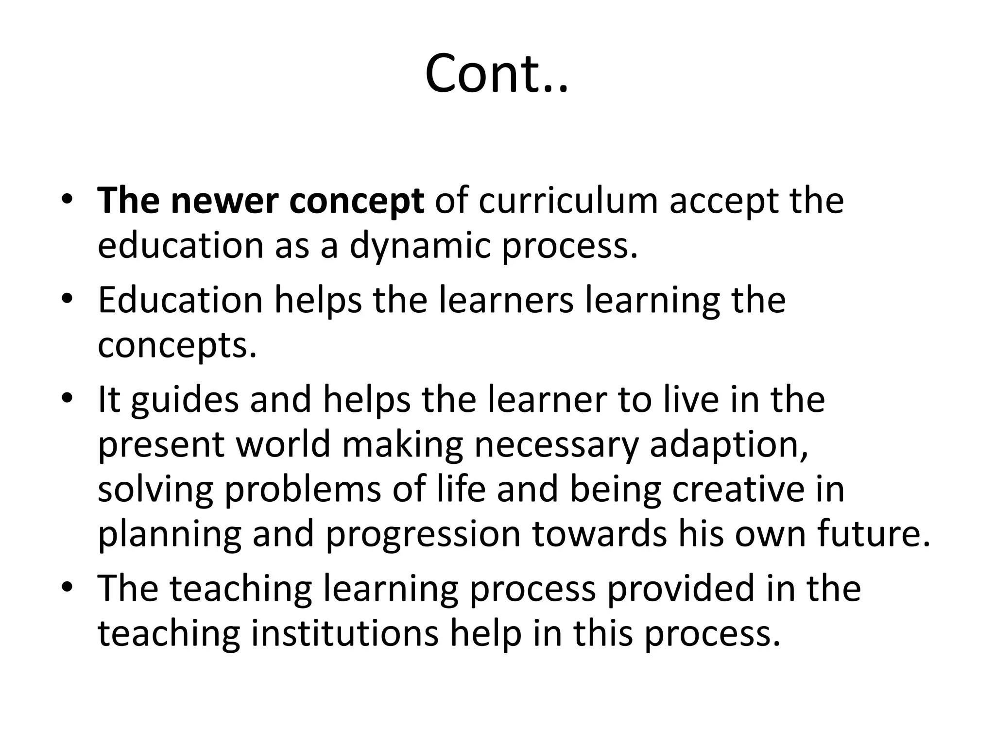 Concept of curriculum | PPTX