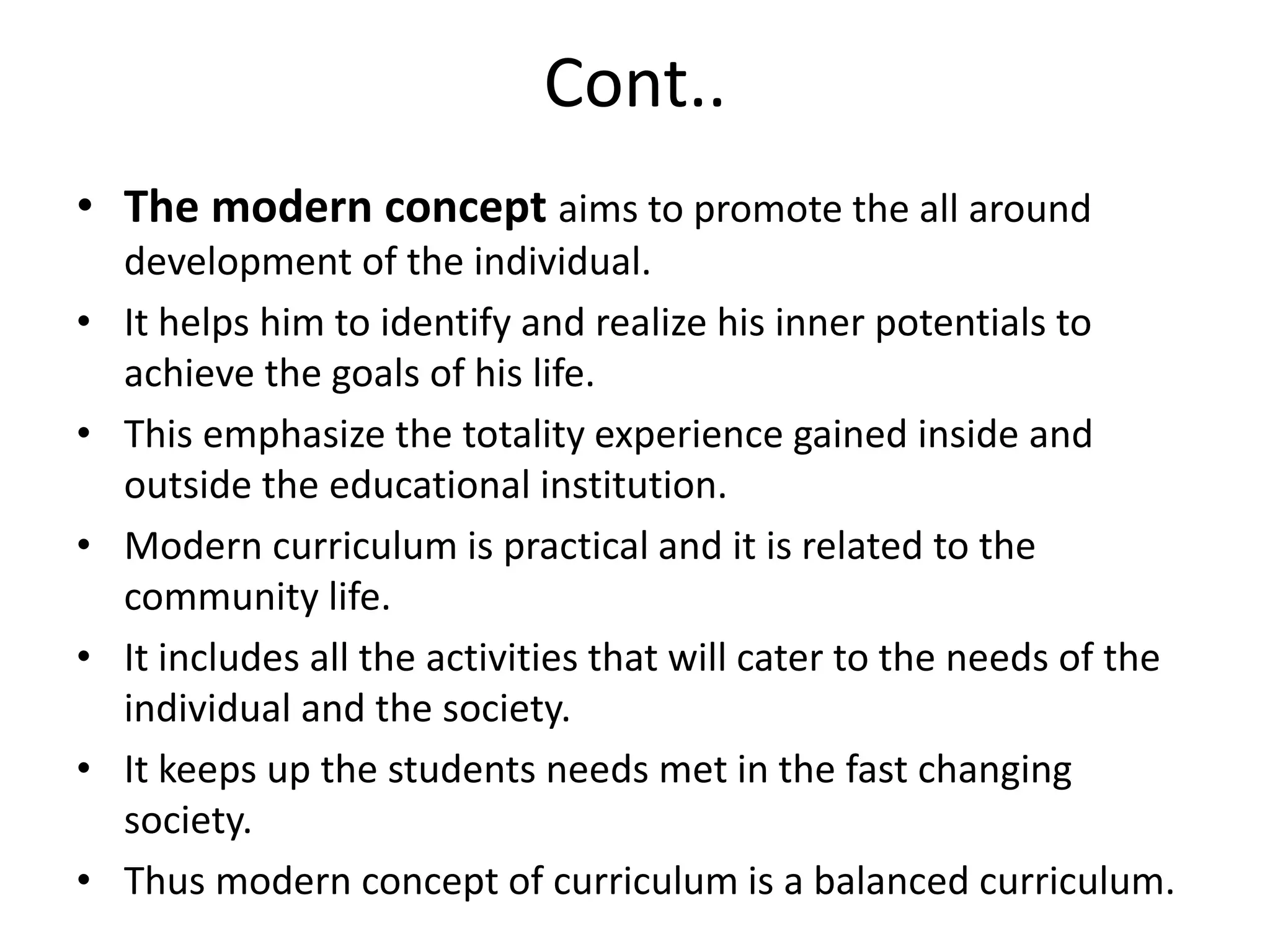 Concept of curriculum | PPTX