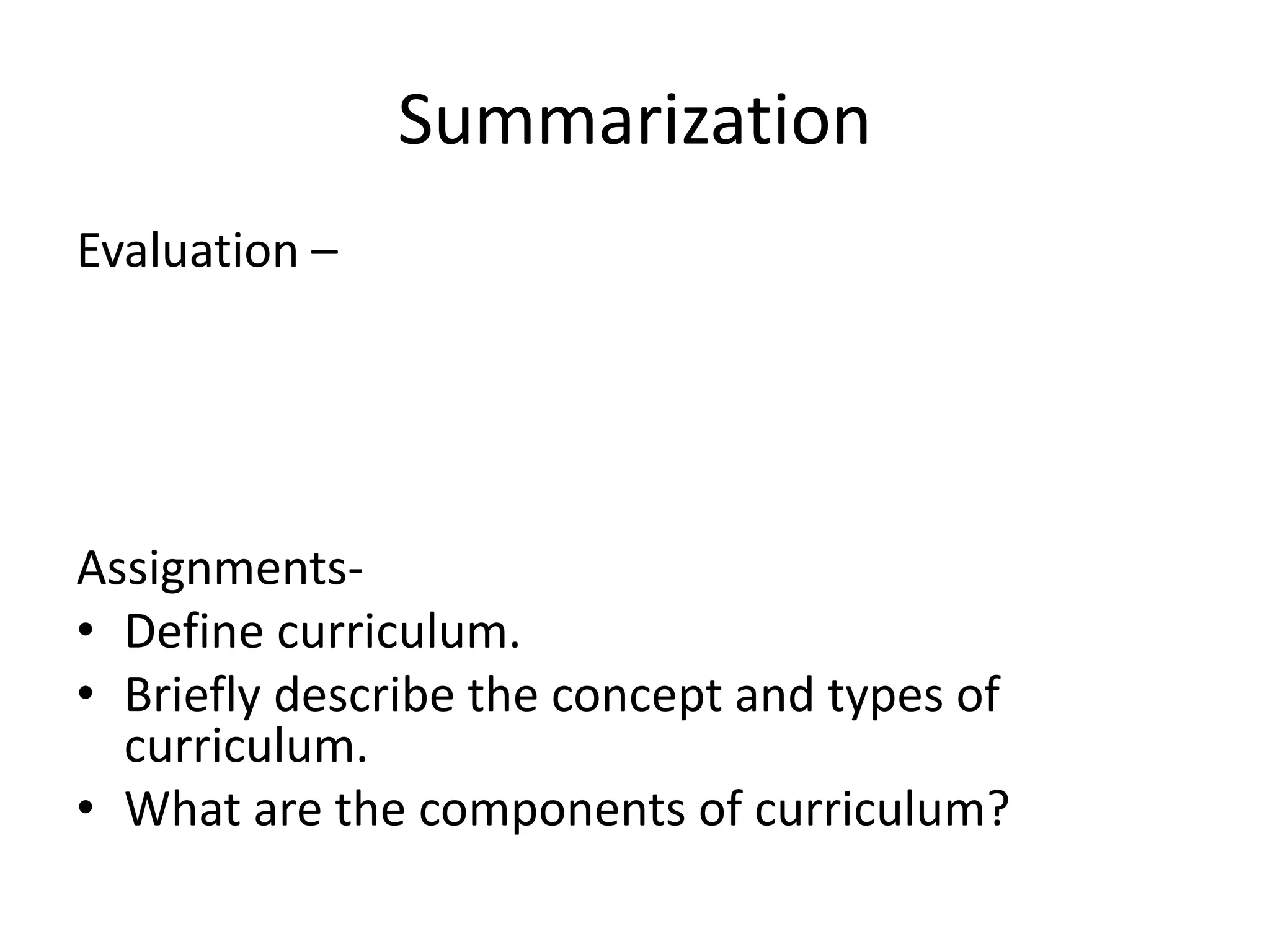 Concept of curriculum | PPTX