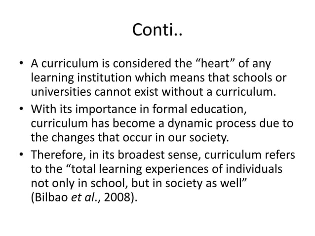 Concept of curriculum | PPTX