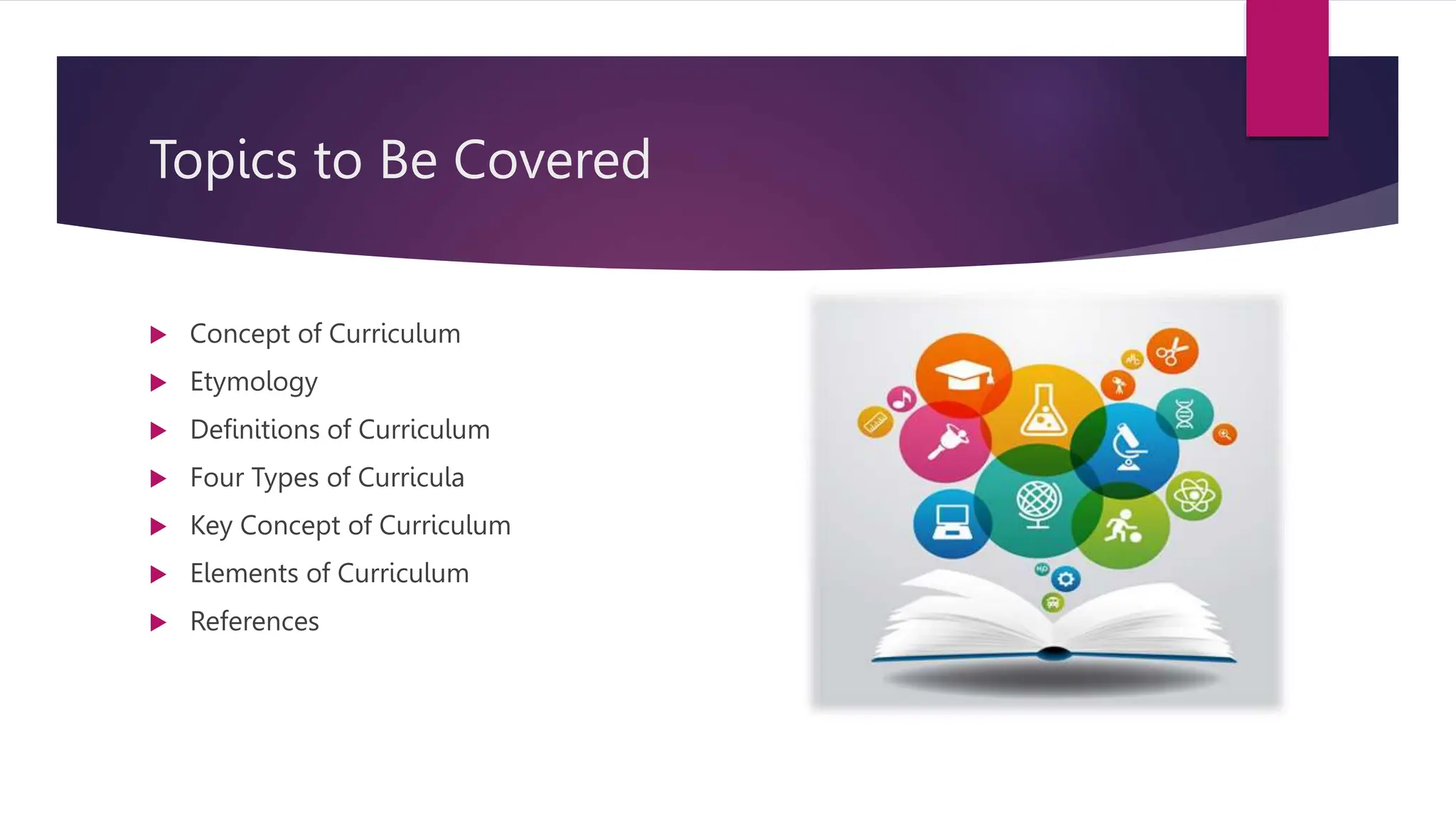 Concept of curriculum/Definitions/Elements | PPTX