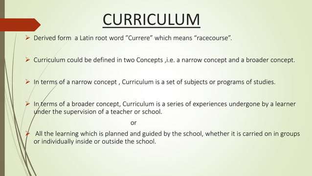 Concept of Curriculum Change and Curriculum Innovation and its ...