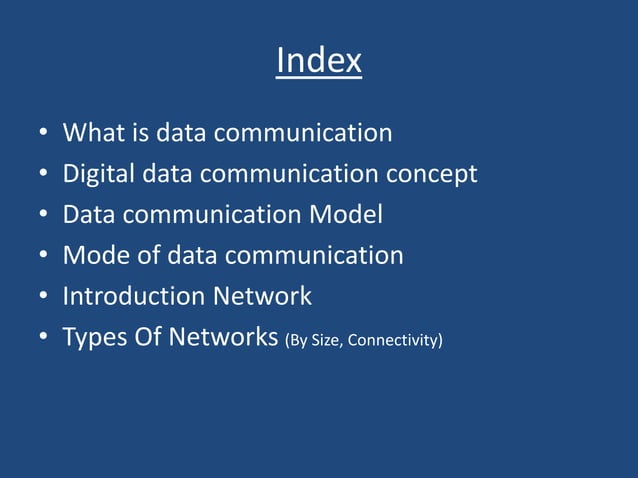 Concept of data communication and Network Types | PPT