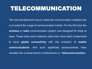 Concept of data communication and Network Types | PPTX