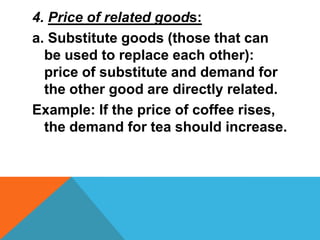 Concept of demand economics | PPTX