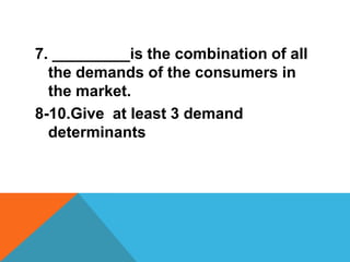 Concept of demand economics | PPTX