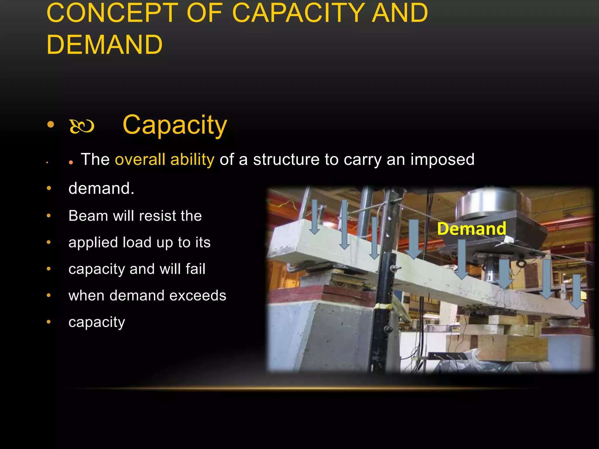 Concept of demand and capacity for Civil Engineering | PPTX