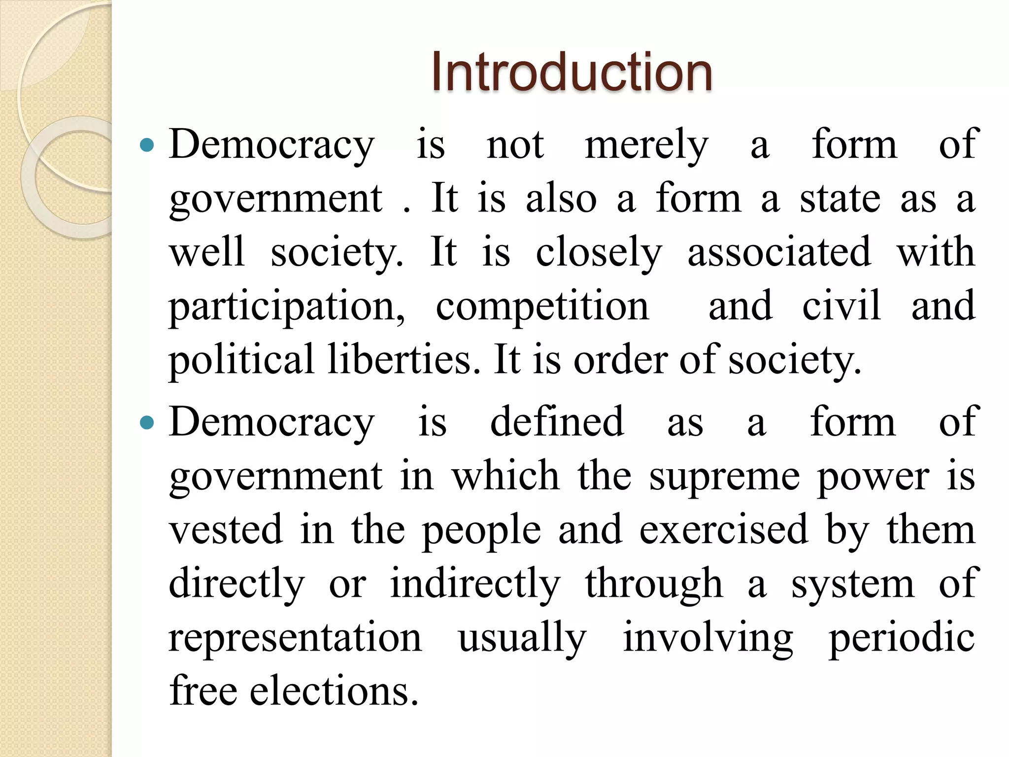 Concept of democracy | PPTX