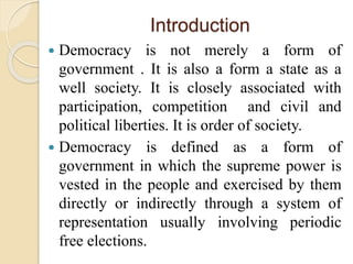 Concept of democracy | PPTX