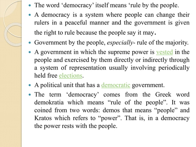 Concept of democracy | PPTX
