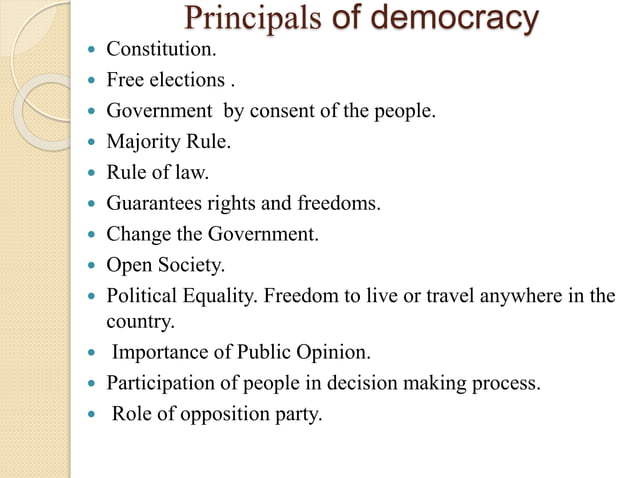 Concept of democracy | PPTX