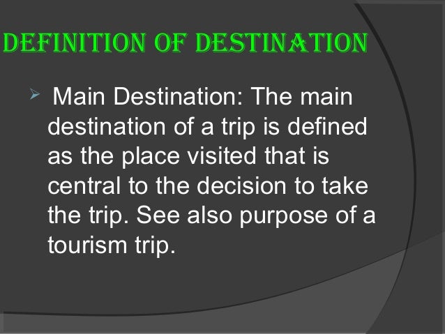 Concept of destination by anil kumar