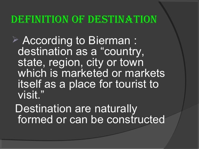 Concept of destination by anil kumar