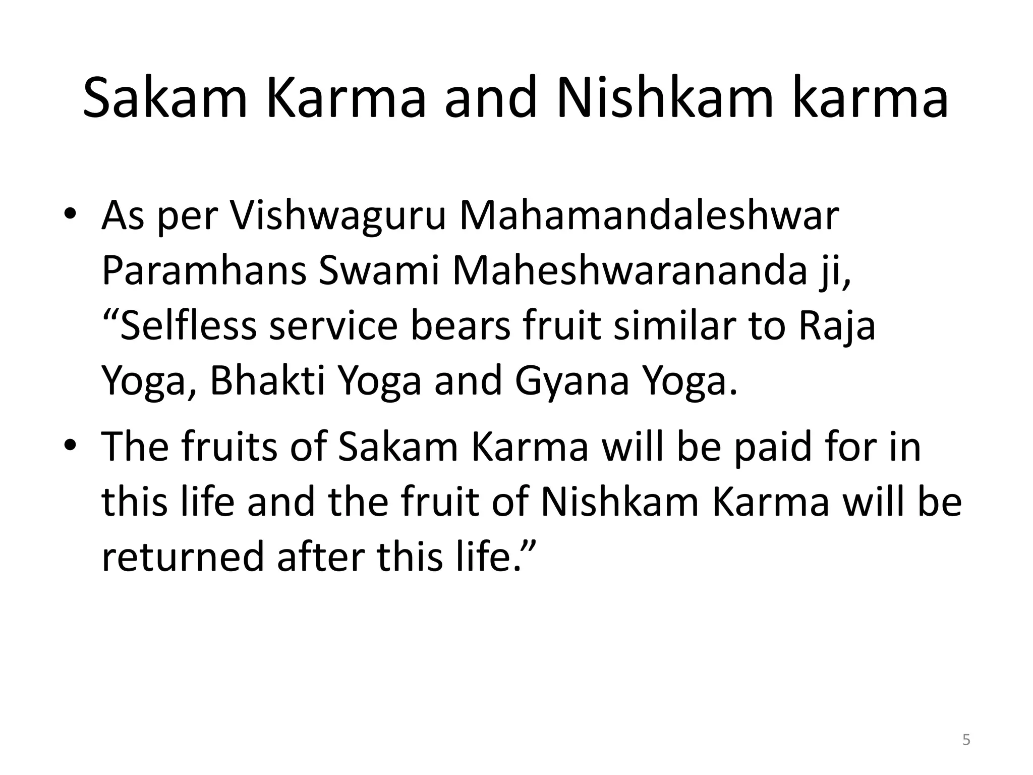 Concept of Dharma and Karma Yoga and TGM | PPT
