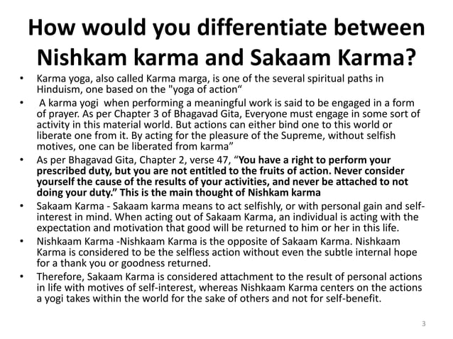 Concept of Dharma and Karma Yoga and TGM | PPT