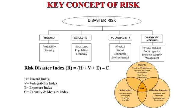 Concept of disaster, hazard, vulnerability, exposure, capacity | PPTX ...