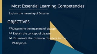 Concept of Disaster Q1.1.pptx DISASTER READINESS AND RISK REDUCTION | PPTX
