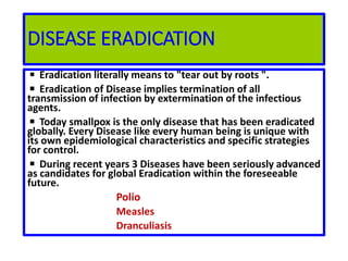 Concept of disease control and concept of disease prevention | PPTX