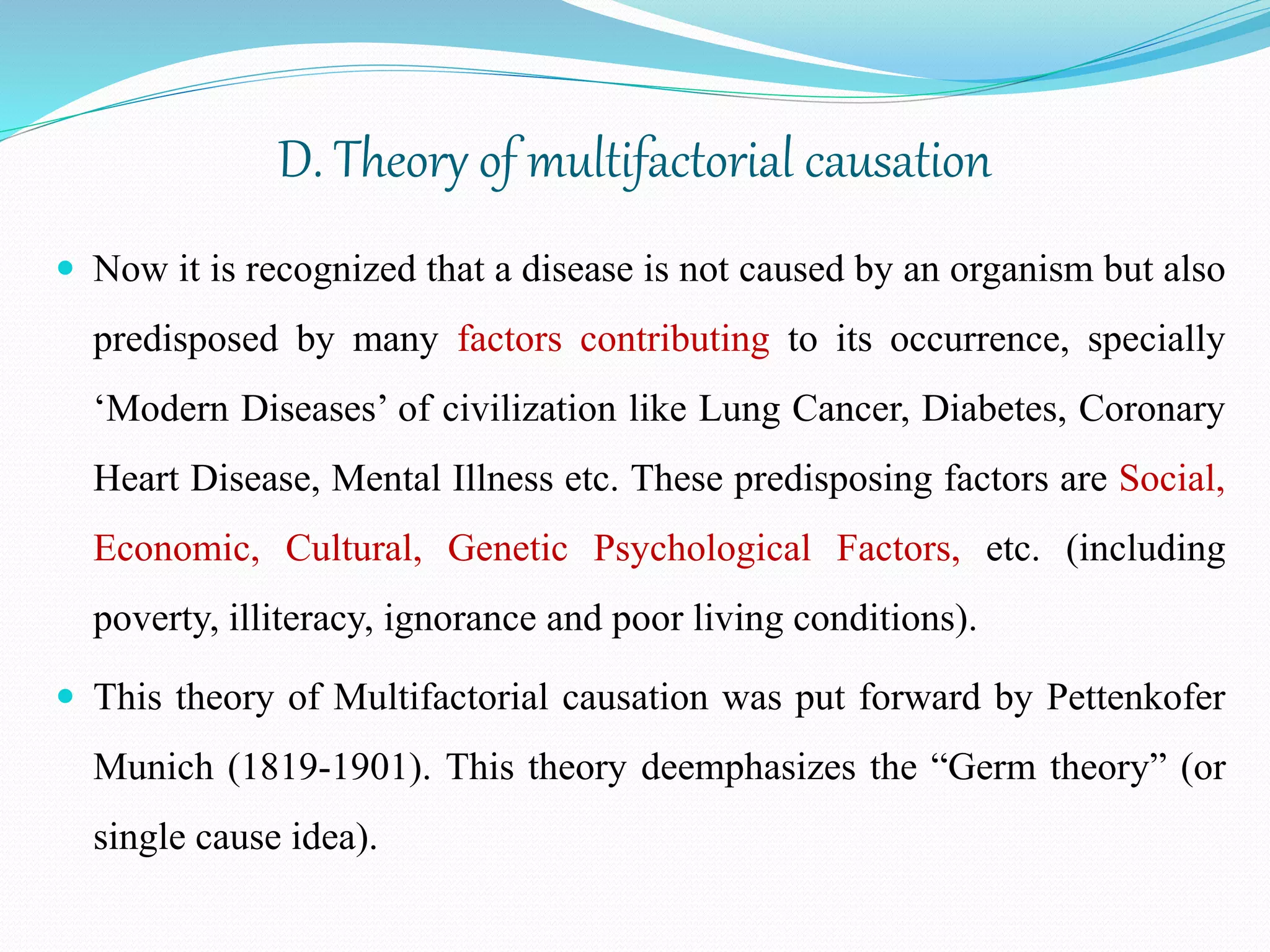 Concept of disease causation | PPTX
