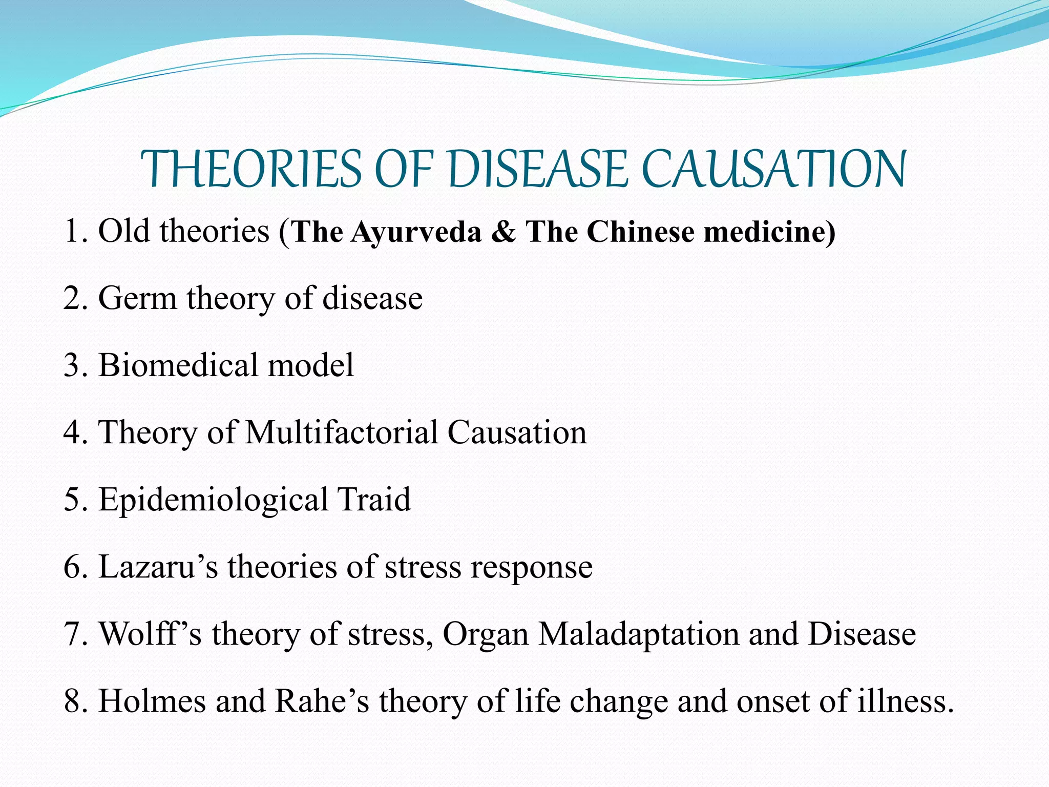 Concept of disease causation | PPTX