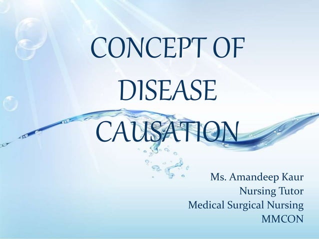 Concept of disease causation | PPTX | Infectious Diseases | Diseases ...