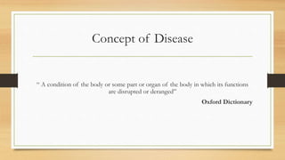Concept of disease causation | PPTX