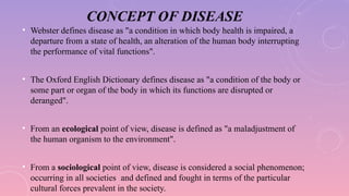 CONCEPT OF disease CAUSATION in healthpptx | PPTX