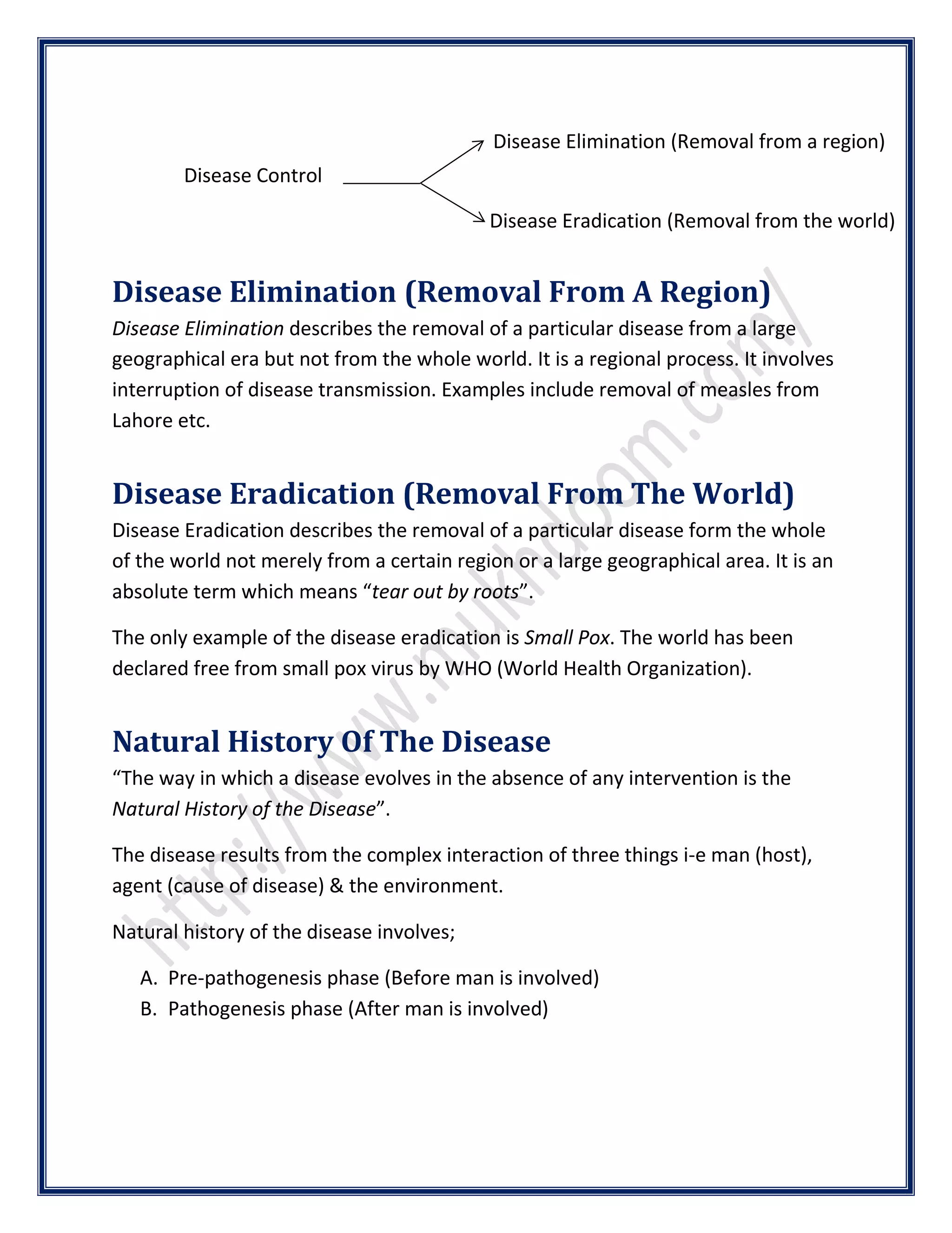 Concept of Disease Control | SurgicoMed.com