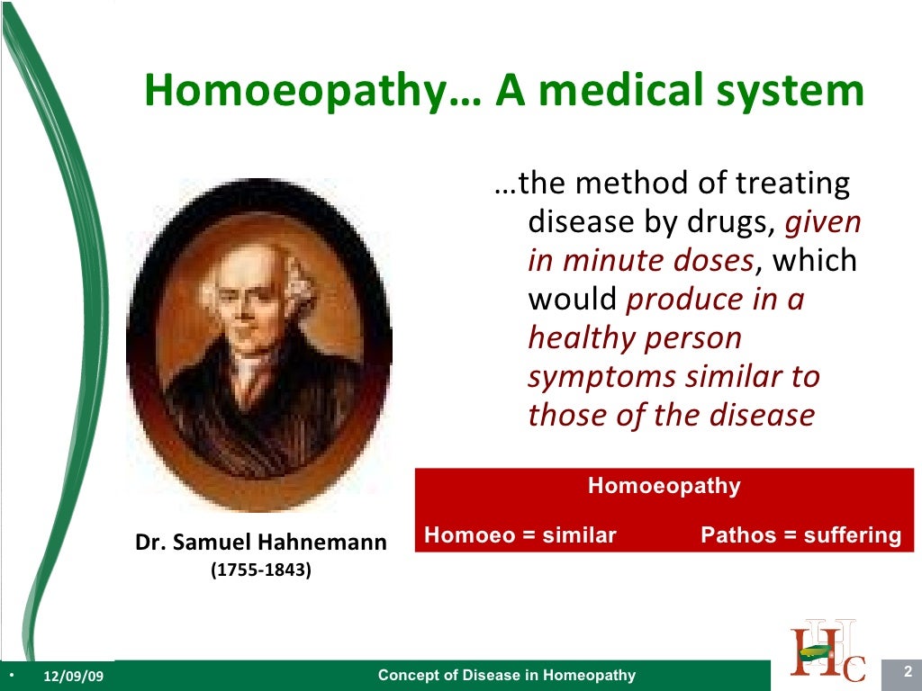 Concept Of Disease In Homoeopathy V1.2