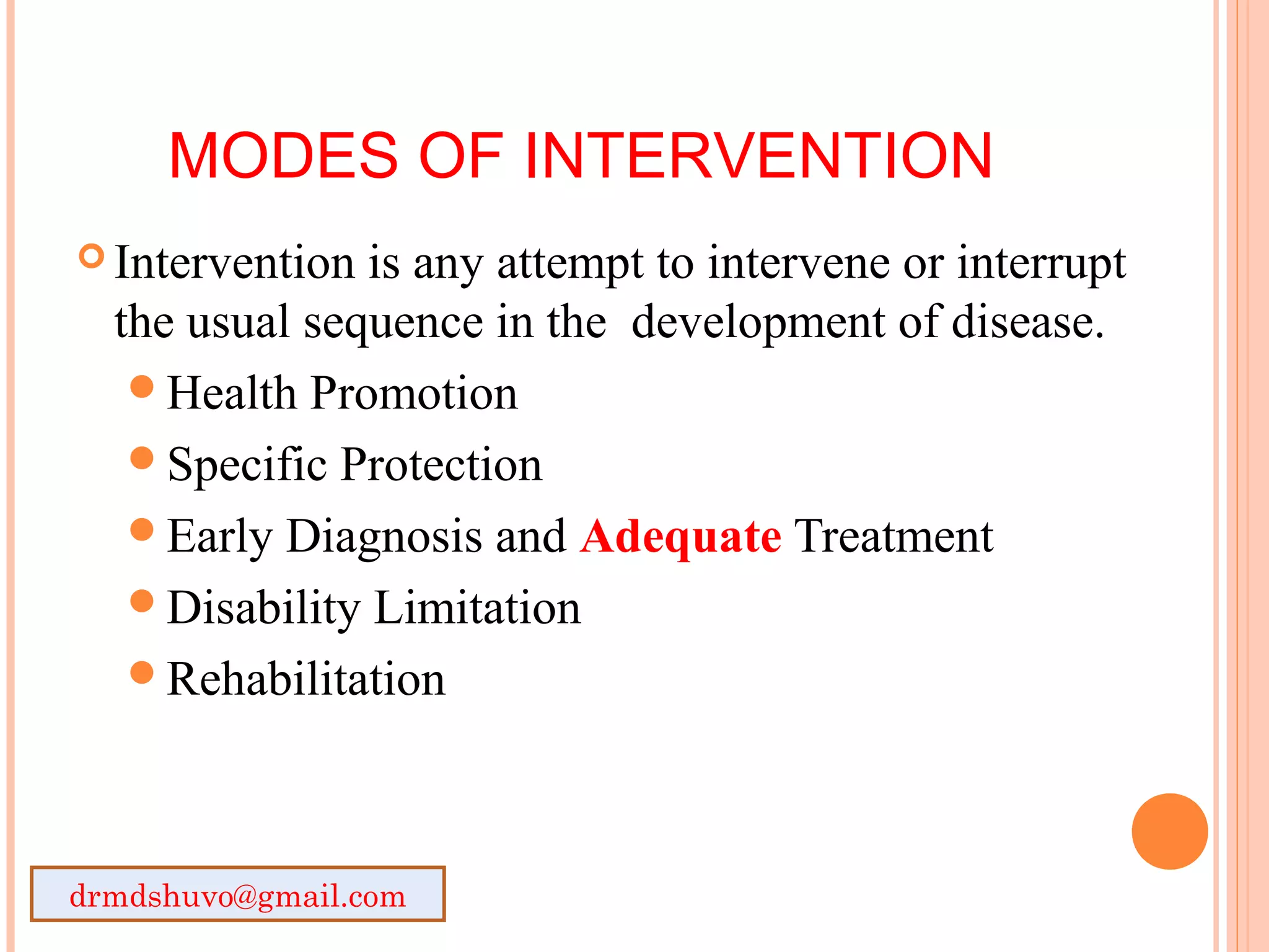 Concept of disease prevention and control 1234 | PPT