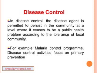 Concept of disease prevention and control 1234 | PPT